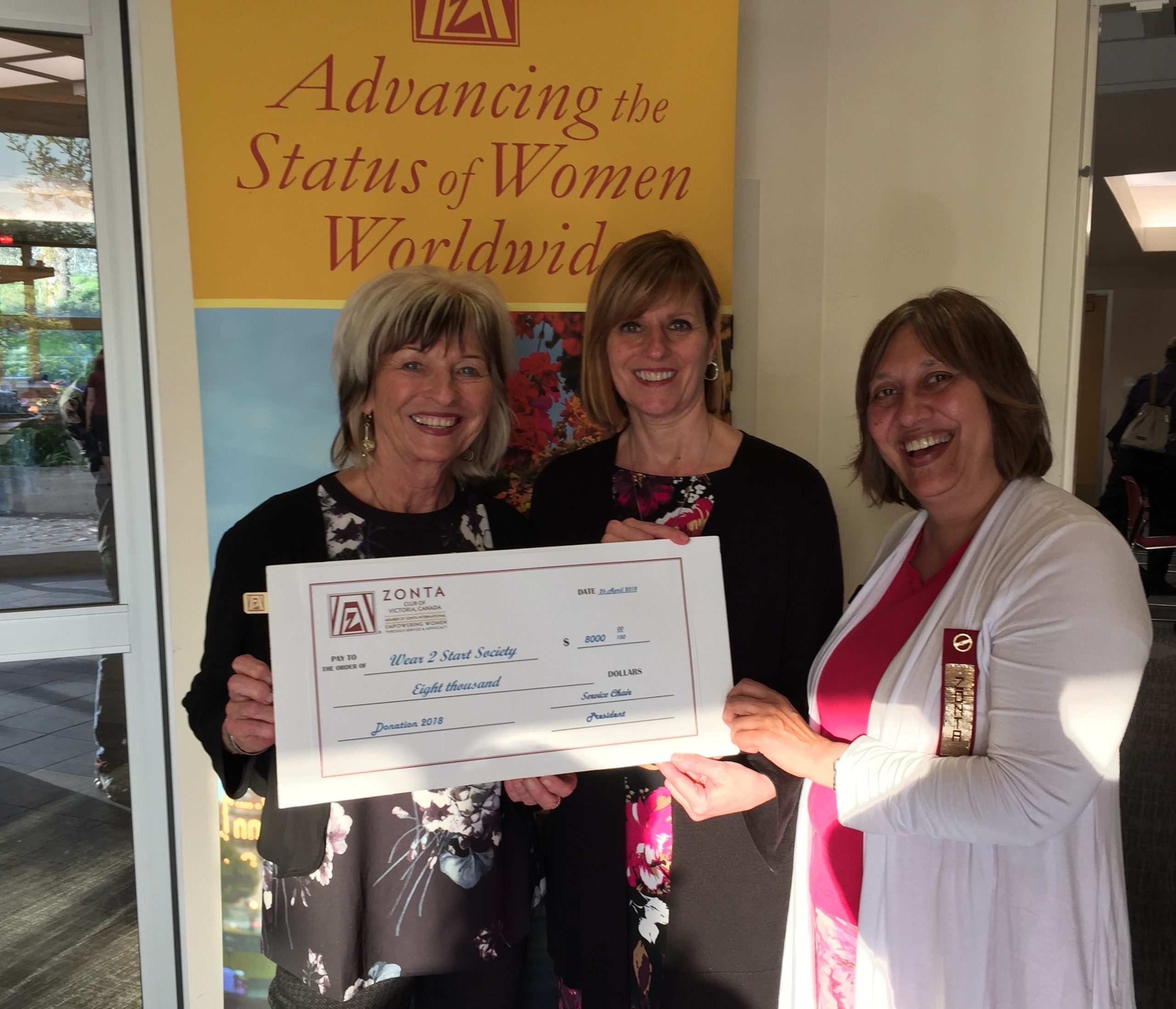 Zonta Victoria continues to bolster W2S - Wear2start